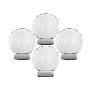 4 inch DIY Plastic Snow Globe with Removable Screw Off lid - Fun DIY Activity for Kids and Family! Snowglobes Creations!