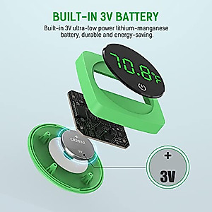 Aquarium Thermometer Digital, PAIZOO Fish Tank Thermometer Accurate LED Display to ±0.9°F Tank Thermometer Aquarium Temperature Measurement Suitable for Fish, Axolotl, Turtle or Aquatic