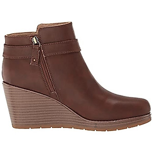 Dr. Scholl's Shoes Women's One Up Booties Ankle Boot, Copper Brown Synthetic, 8.5