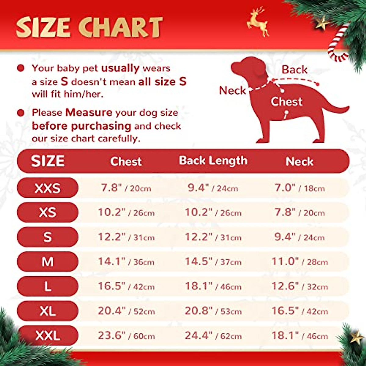 HRTTSY Christmas Dog Sweater Funny Ugly Xmas Cute Reindeer Puppy Turtleneck Sweaters Holiday Costume Fall Winter Warm Pullover Outfits Pet Clothes for Small Medium Large Dogs Cats(Red Reindeer,M)