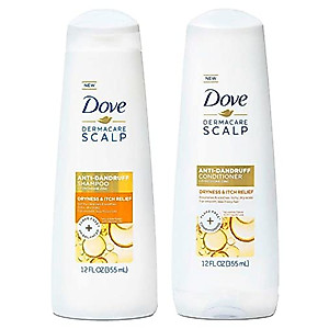 Dove Derma Care Scalp Anti-Dandruff Shampoo And Conditioner Set For Dryness & Itch Releif