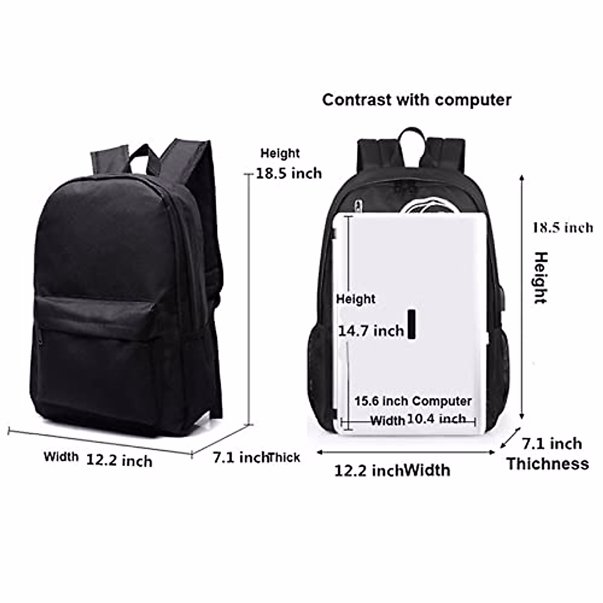 Dead by Daylight Graphic Book Bag-Lightweight Daily Bgapack Durable Laptop Knapsack for Student
