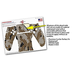 WraptorSkinz Skin Wrap compatible with Sony PS5 DualSense Controller HEX Mesh Camo 01 Tan (CONTROLLER NOT INCLUDED)