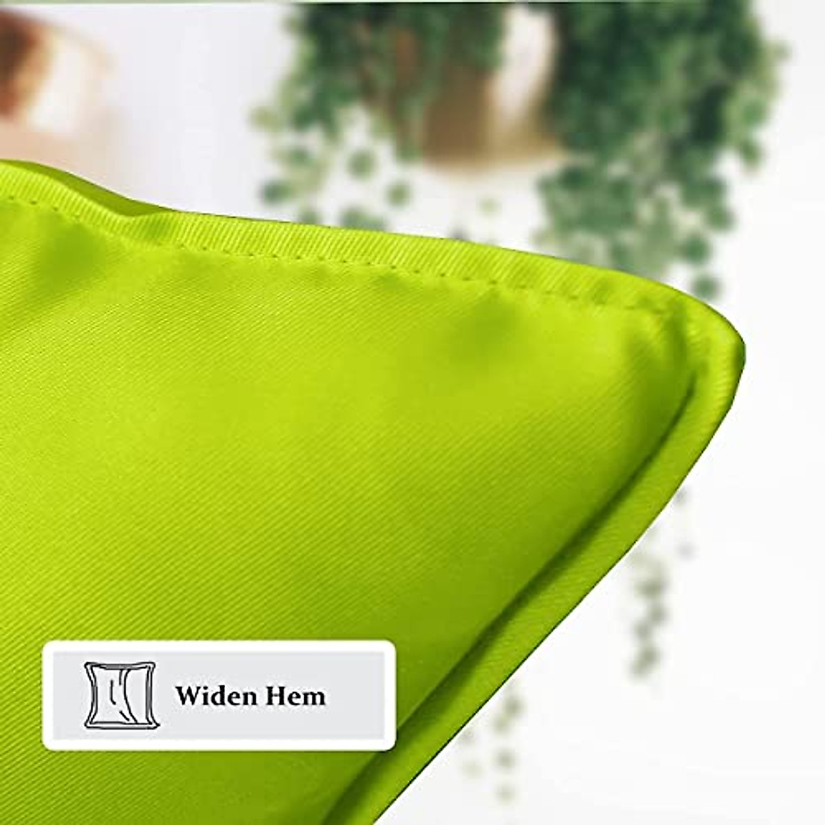 SOFJAGETQ Pack of 4 Green Decorative Outdoor Waterproof Pillow Covers for Patio Furniture Pillow Cases, 18"x18", Apple Green