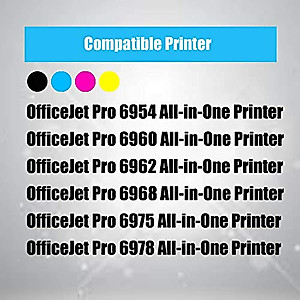 4Benefit (Set of 8) Compatible for HP 902 XL HP902 902 Ink Cartridge 902XL (2xBlack+2xCyan+2xMagenta +2xYellow) Replacement for OfficeJet Pro 6954 6960 6962 6968 6975 6978 All-in-One Printer