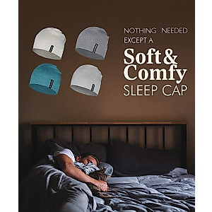 EMPIRELION 9" Multifunctional Lightweight Beanies Hats, Running Skull Cap Helmet Liner Sleep Caps for Men Women (Light Grey Mel., 1)