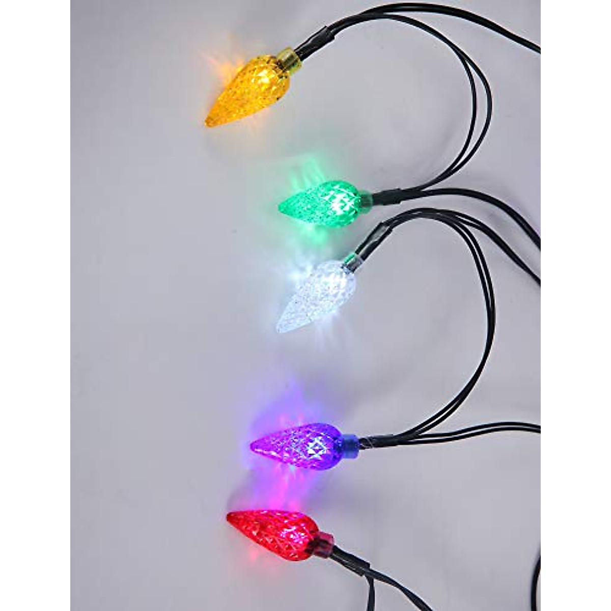 LED Christmas Light Phone Charger Cord USB Charging Cable Gift for Phone 13/12/11 Pro/XS/XS Max/XR/X/8 Plus/ 8/7 Plus/7s Plus/6s/6 with 10 Lights Christmas Decorations(Black)
