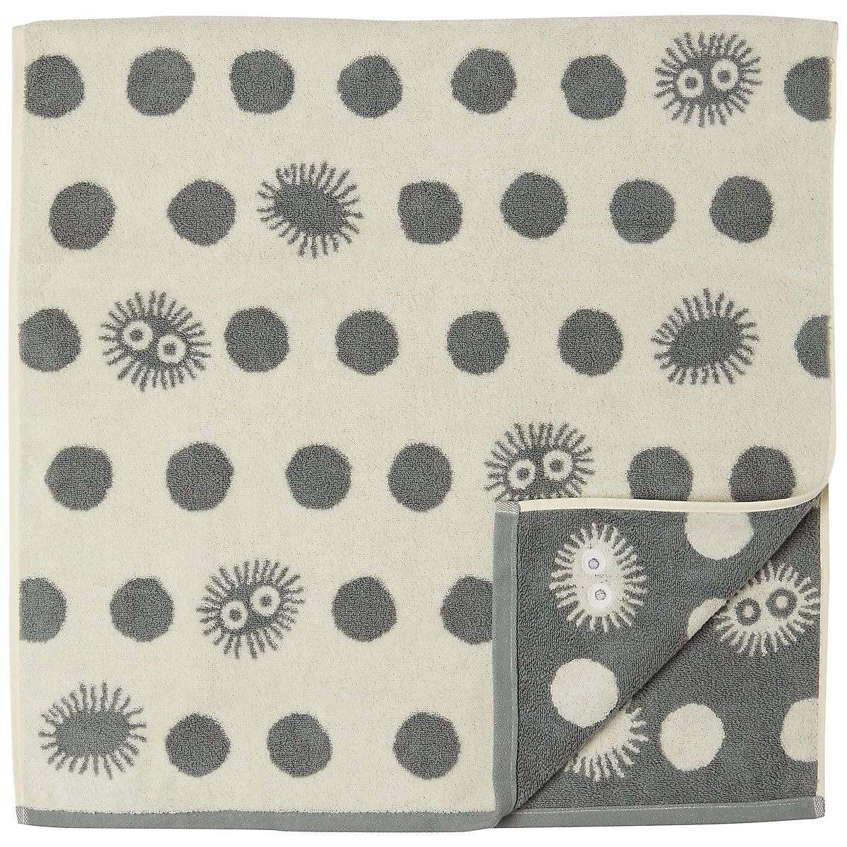 Studio Ghibli - My Neighbor Totoro - Gray Soot Sprite, Marushin Silhouette Towel Series - Bath Towel