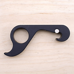 GrabOpener H-type : One-handed GrabOpener with Scratch Resistant Finish (Black)