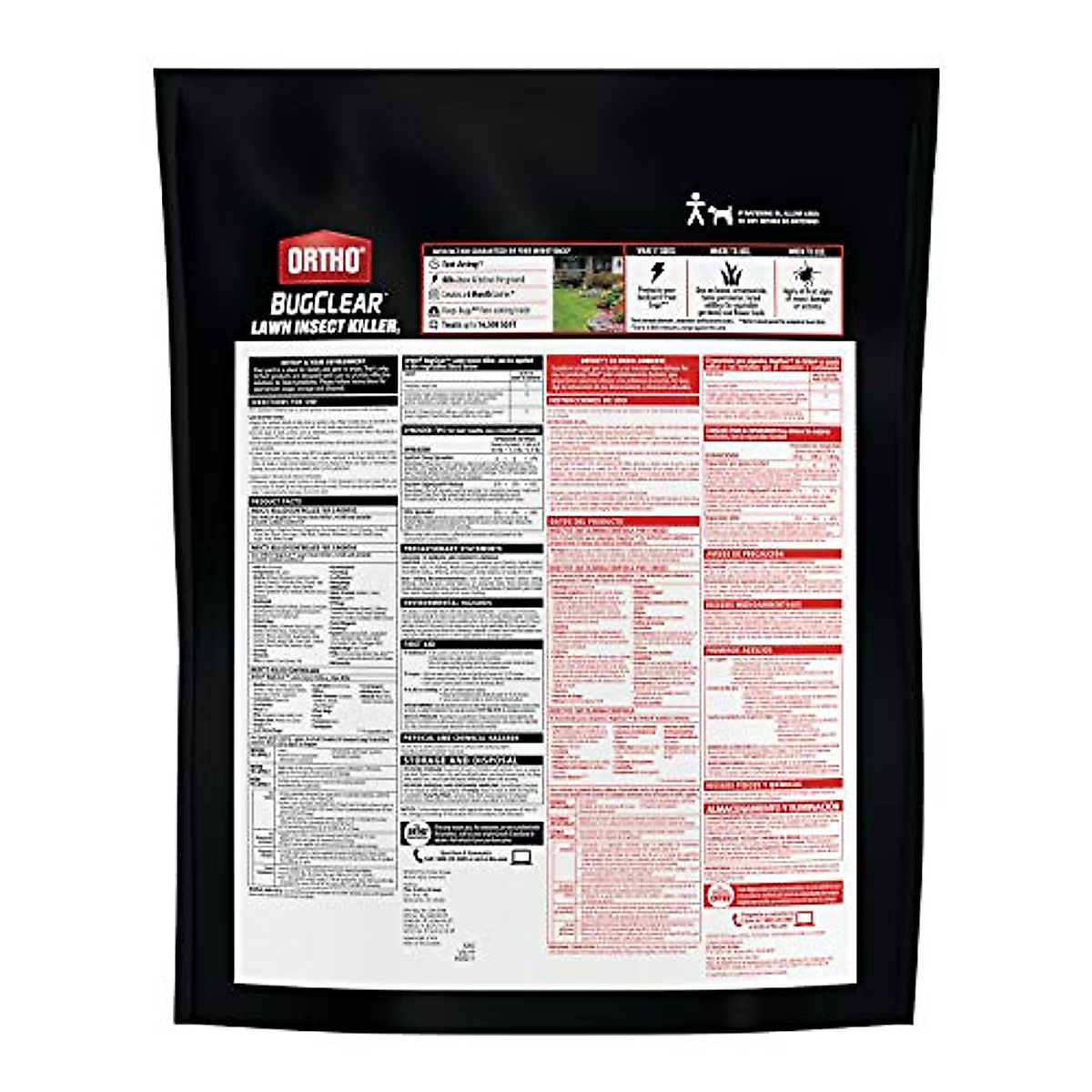 Ortho BugClear Lawn Insect Killer1: Treats up to 16,500 sq. ft., Protect Your Yard & Garden Against Ants, Spiders, Ticks, Armyworms, Fleas & Grubs, 10 lbs.