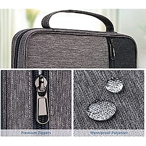 Bible Cover Case with Handle, Front Pockets and Christian Cross Bookmark Sets for Men (Standard-2)