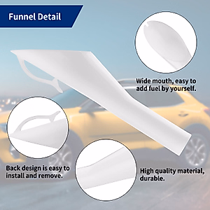 Fuel Filler Funnel for Ford Focus F150 Mercury Lincoln, Replacement Part# 8U5Z-17B068-B 8U5A-17B068-AD Ford Fuel Tank Filler Tube Neck Sleeve