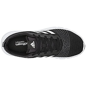 adidas Women's Flex 2 Running Shoe, Black/White/Grey, 8.5