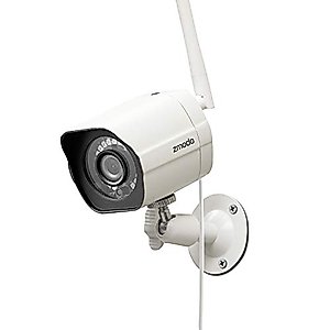 Zmodo Security Camera Outdoor, 1080p Home Security Wireless WiFi IP Camera, Night Vision, AI Motion Detection, Video Surveillance, Weatherproof, Compatible with Alexa and Google Assistant, Metal Case