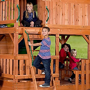 Backyard Discovery Liberty II All Cedar Wood Playset Swing Set
