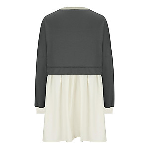 Lightning Deals of Today Prime Clearance Oversized SweatshirtCrewneck Mini Dress Pullover Tops Relaxed Fit Sweatshirts Trendy Outfits Deal of The Day Prime Today ropas de Mujer en oferta My Orders