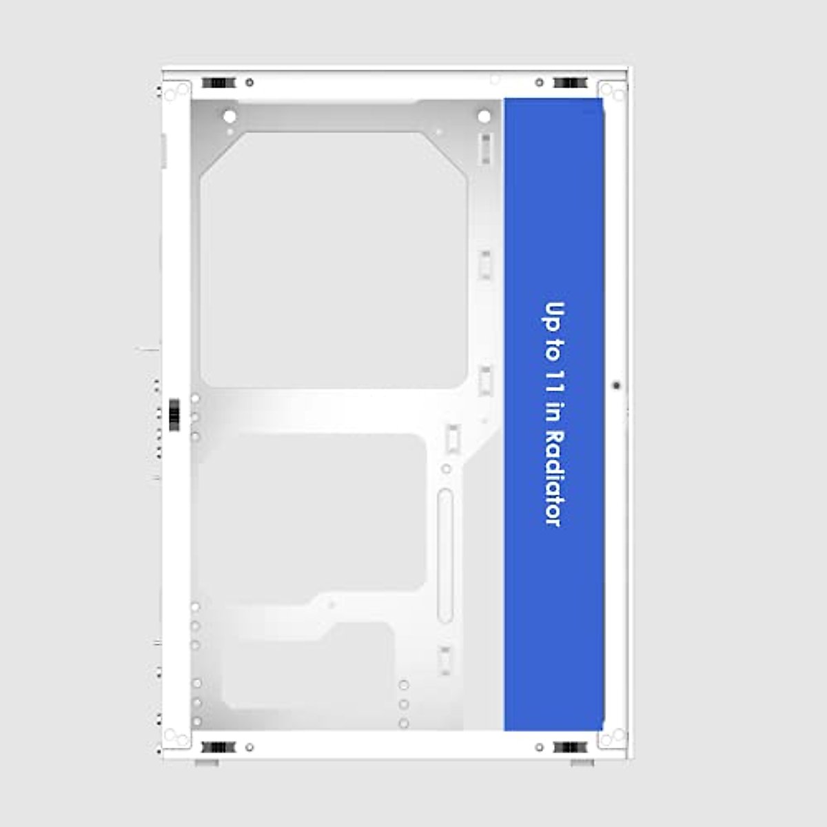 SSUPD Meshlicious Mini-ITX Small Form Factor (SFF) Case - One Tempered Glass Side Panel & One Mesh Side Panel with PCIe 3.0 Riser Cable -Tool-Free and Easy Accessibility (White)