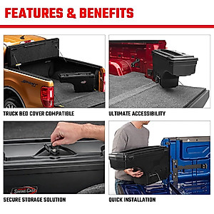 UnderCover SwingCase Truck Bed Storage Box | SC205P | Fits 2017 - 2023 Ford F-250/350 Super Duty Passenger Side