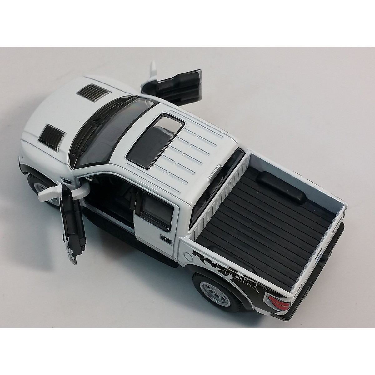 KiNSMART 2013 Ford F-150 SVT Raptor Supercrew White1:46 Scale 5" Die Cast Metal Model Toy