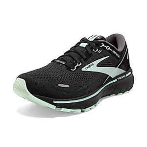 Brooks Women's Ghost 14 GTX Waterproof Neutral Running Shoe - Black/Blackened Pearl/Aquaglass - 8 Medium