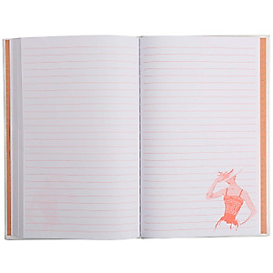 Simplicity Vintage Dress 1950's Fashion Hardcover Notebook Journal for Women, 120 Sheets, 5.5'' x 8.5''