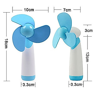 Portable fan handheld,personal fans small handheld,fans handheld set,Battery Operated Cooling Mini Fan,RingRingshop Electric Fans for Home Office Travel Camping Outdoor Activity (Blue)