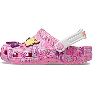 Crocs Kids Classic Hello Kitty Clogs, Pink, 9 US Unisex Toddler