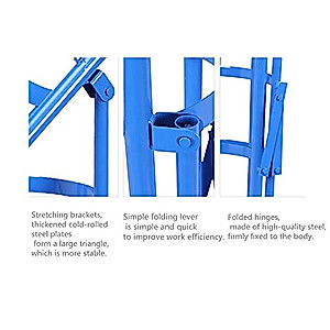 Portable Folding Handcart Oxygen Cylinder Trolleys Propane Acetylene Bottle Trolleys 40-Liter Double-Bottles with Brackets Multi Function Folding Handcart (Color : Silver, Size : 1.4x0.35m)