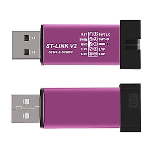 AITRIP 5 PCS ST-Link V2 Emulator Downloader Programmer Support Programming Unit STM8 STM32 (Random Color)