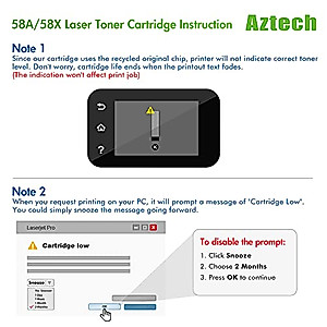 Aztech Compatible Toner Cartridge Replacement for HP 58X CF258X 58A CF258A for HP Pro M404n M404dn M404dw MFP M428fdw M428dw M428fdn High Yield Printer Toner (Black 2-Pack)
