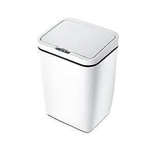 Trash Can 12L Induction Trash Can for Bedroom Living Room Bathroom with Lid Trash Can for Household Automatic Trash Can Trash Can Wastebasket