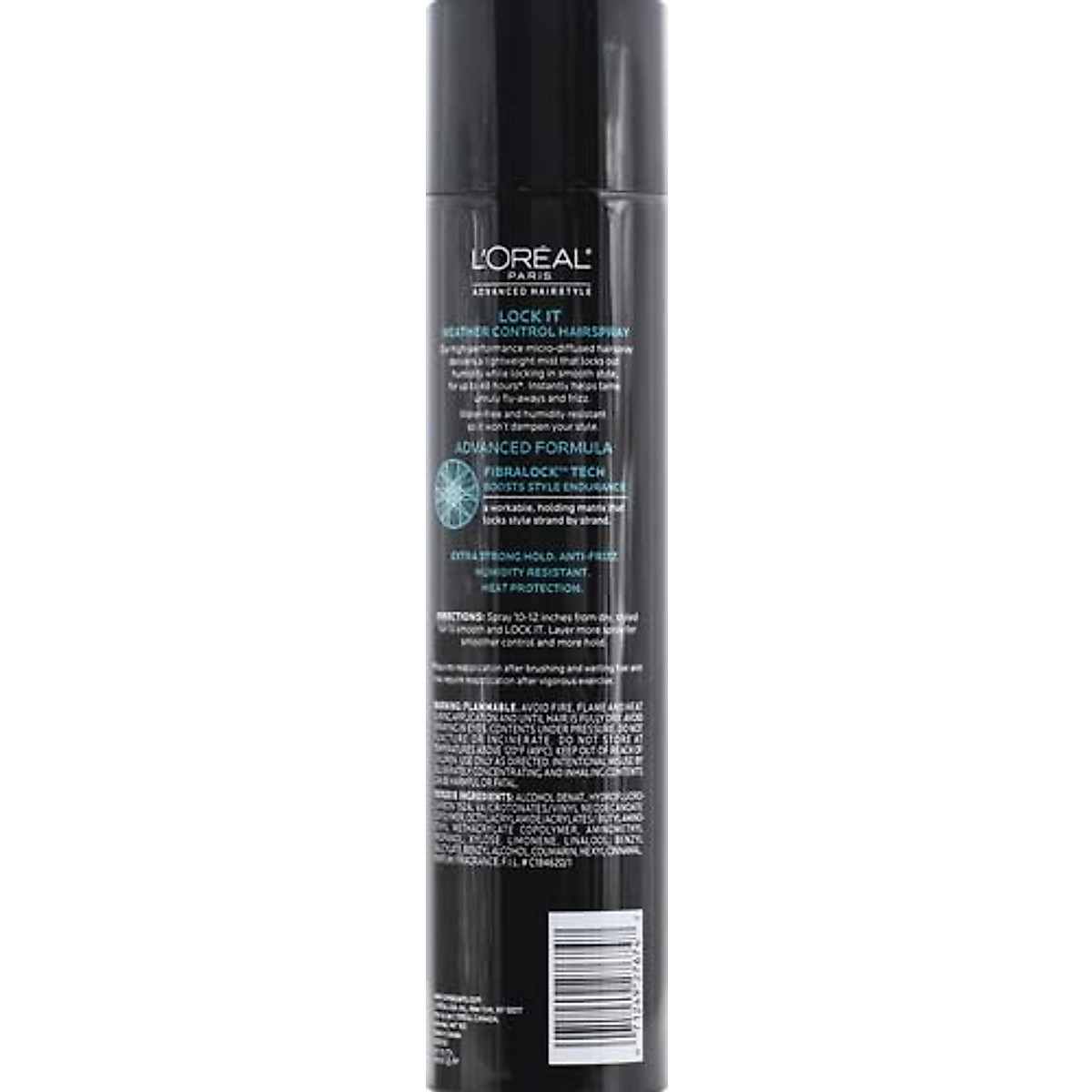 L'Oréal Paris Advanced Hairstyle LOCK IT Weather Control Hairspray, 8.25 oz. (Packaging May Vary)