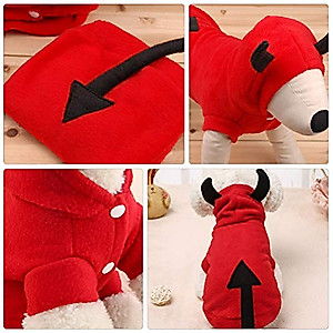 KESYOO Halloween Pet Clothes Red Pet Costume Halloween Themed Pet Clothes Halloween Devil Costume for Cat Dog
