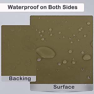 Outdoor Cushion Covers for 7 Pieces Wicker Rattan Furniture, 14Pack Replacement Cushion Slipcovers for 6-Seater Rattan Wicker Sectional Sofa Couch Taupe