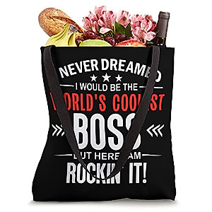 Cool Boss Decor,Best Boss,Worlds Greatest Boss,Coolest Boss Tote Bag