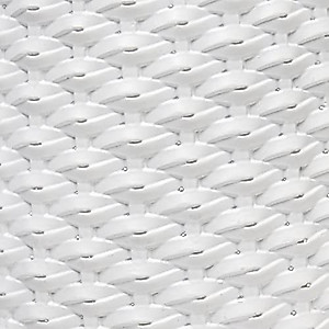 Simple Designs LT1135-OFF 20.4" Tall Traditional Ceramic Purled Texture Bedside Table Desk Lamp w White Fabric Drum Shade for Home Decor, Bedroom, Living Room, Entryway, Office, Off White