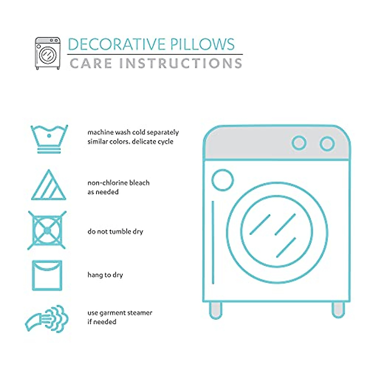 Lush Decor Clayton Woven Button Decorative Pillow Cover, 13" x 20", Navy