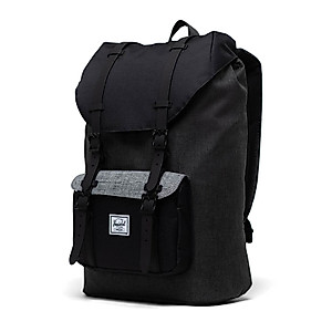 Herschel Supply Co. Little America Mid-Volume Black Crosshatch/Black/Raven Crosshatch One Size