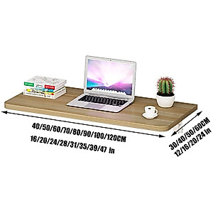 RXBFD Wall Mounted Workbench Wall Hanging Folding Solid Wood Drop-Leaf Table Small Fold Down Kitchen Table Heavy Duty Fold Fown Dining Table Computer Desk