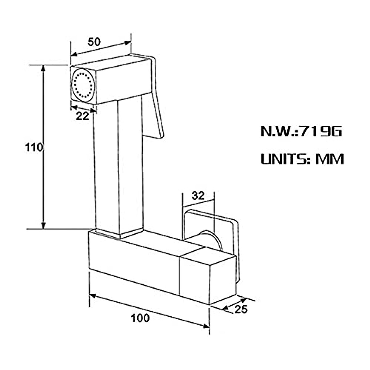ZLOCYIVHE Handheld Bidet Sprayer for Toilet, Black Baby Cloth Diaper Washer Set Brass Bathroom Sprayer Kit Wall Mounted Single Handle Multifunctional Bathroom Bidet Faucet with Anti Leaking Hose