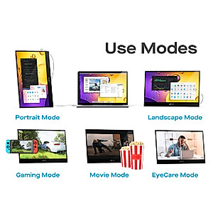 Portable monitor- Mobile Pixels Glance Pro 15.6" OLED Touchscreen monitor 1MS FHD 1080P 100% DCI-P3 100000:1 laptop monitor ,HDMI USB C with Dual Speaker and Battery for Laptop/PC/Table Android/Camera