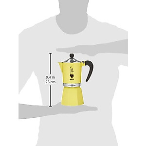 Bialetti 4983 Rainbow Espresso Maker, Yellow