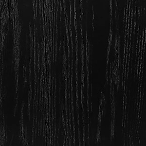 POLY & BARK Enzo Dining Chair,Oak, Black