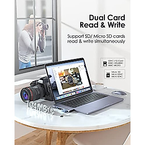 LENTION USB C Hub with 100W PD + 40Gbps USB C Port, 4K HDMI, 2 USB 3.0 and SD/Micro SD Card Reader Compatible 2022-2016 MacBook Pro 13/15/16, New Mac Air, Stable Driver Adapter (CB-CS64, Space Gray)