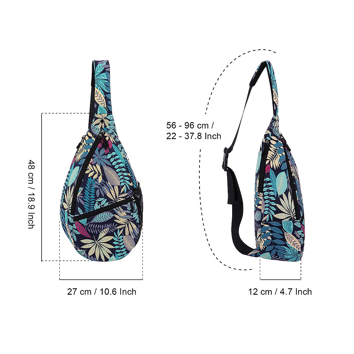 XEYOU Unisex Sling Bag Multipurpose Crossbody Shoulder Bag Travel Chest Pack for Men Women Lightweight Casual Daypacks (Cotton)