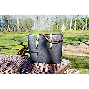Loving Liquid Line Wine Purse with Hidden Spout - Holds 1.5 ltrs. - Wine Tote by The Joy Collection (Black/Black)