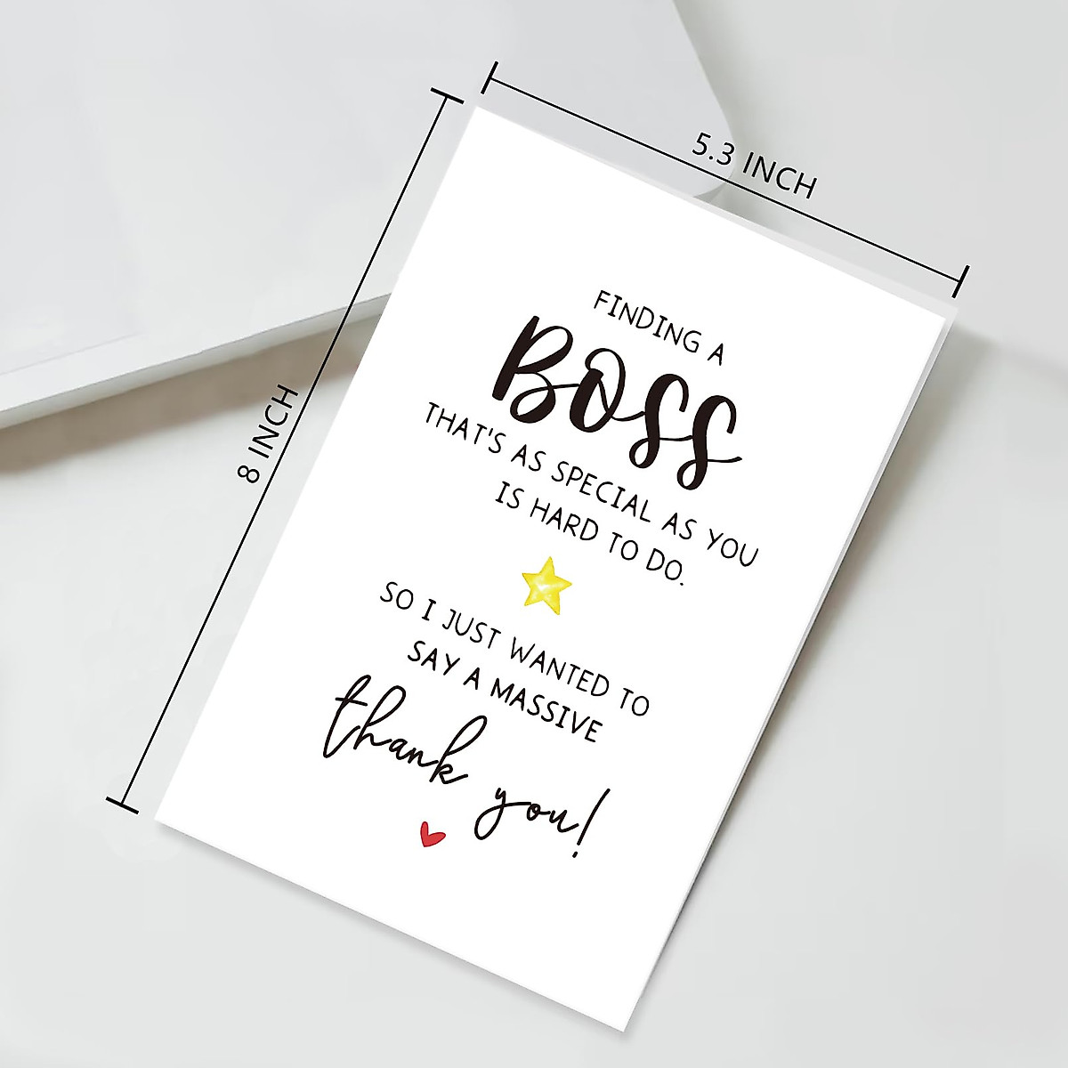 Ogeby Happy Boss’s Day Card Gifts for Him Her, Funny Boss Birthday Cards Gifts for Boss Women Men, I Just Wanted to Say a Massive Thank You