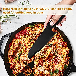 Professional Nylon Knife for Nonstick Pans, Kitchen Knife Safe for Kids, Nonstick Knife Heat-resistant Best for Cutting Brownies, Cakes, Bread, Lasagna, Cheese, Pizza, Pie etc.