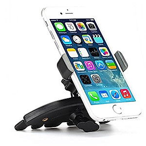 Car Mount CD Slot Holder Cradle Swivel Strong Grip Dock Compatible with LG V35 ThinQ - V40 ThinQ - V50 ThinQ 5G - V60 ThinQ 5G - Velvet