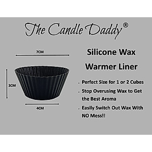 The Candle Daddy Pack of (3) Silicone Wax Warmer Liners - Re-Usuable - Must Have for All Wax Melt Users Easy Clean Up, Keep Wax Longer, Best Aroma/Throw